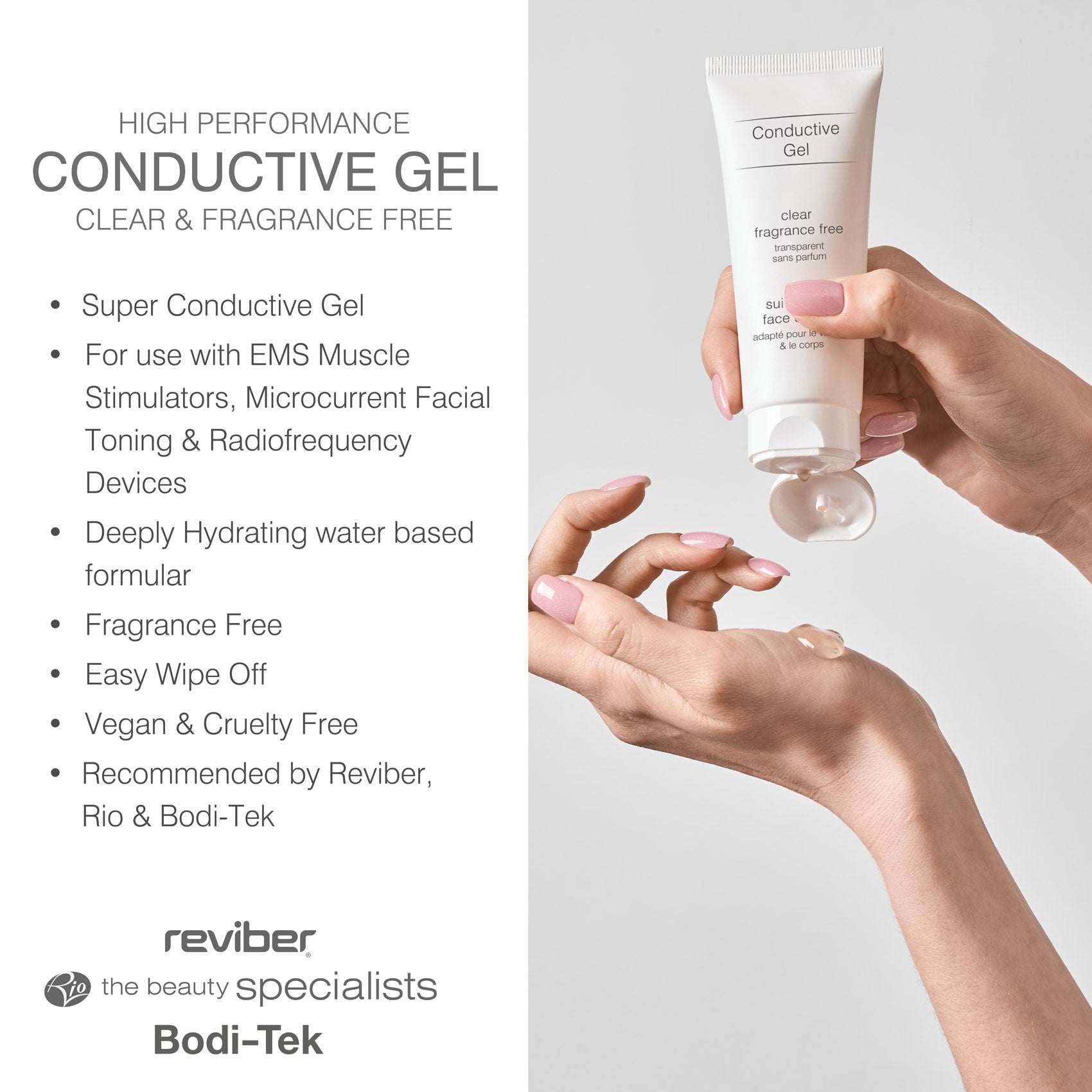 Conductive Gel for face, feet and sensitive skin + TENS machine & EMS ...