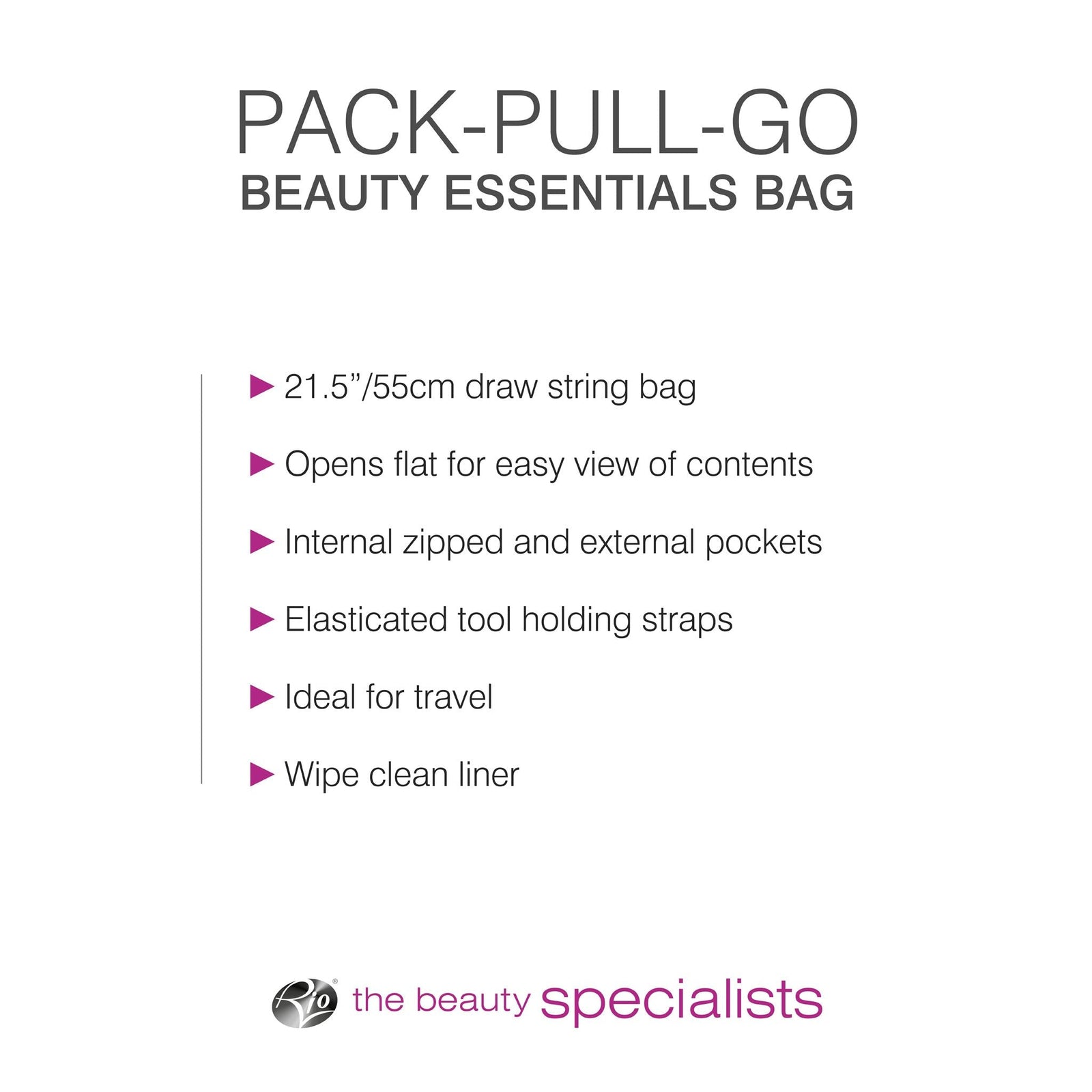 Pack-Pull-Go Beauty Essentials Bag - Rio the Beauty Specialists